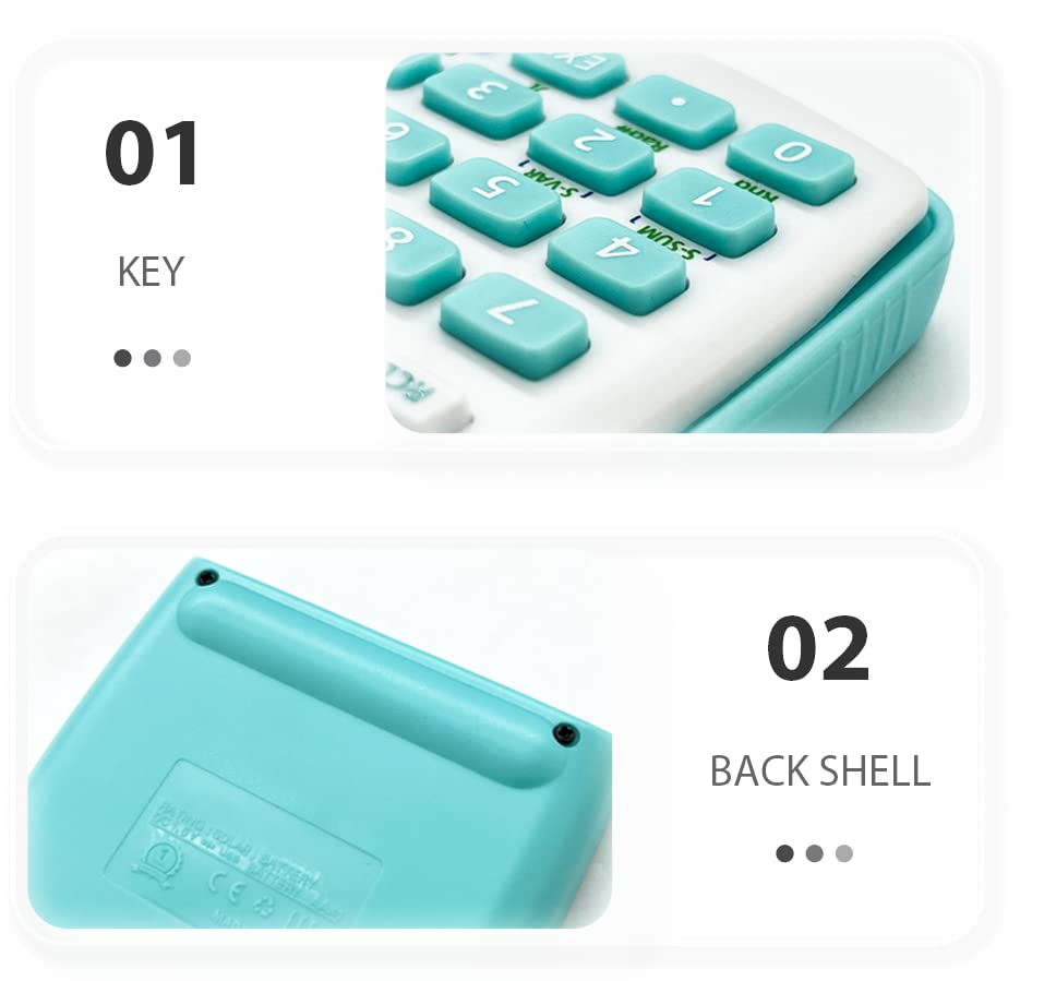 Colorful Scientific Calculator,Scientific Calculator with Cute Design for School and Business (Green)