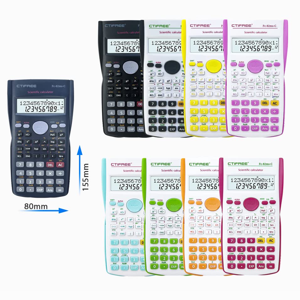 Colorful Scientific Calculator,Scientific Calculator with Cute Design for School and Business (Green)