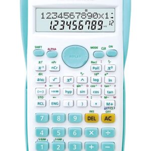 Colorful Scientific Calculator,Scientific Calculator with Cute Design for School and Business (Blue)