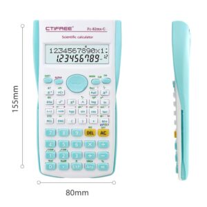 Colorful Scientific Calculator,Scientific Calculator with Cute Design for School and Business (Blue)