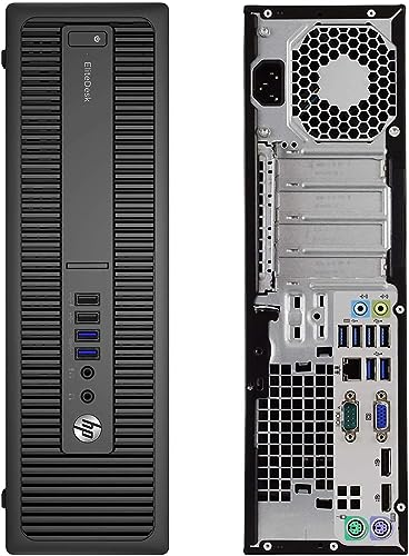 HP EliteDesk 800 G2 SFF Computer, Intel Core i7 6700 3.4Ghz, 32GB DDR4 RAM, 1TB SSD, 500GB HDD, RGB Keyboard, WiFi, BT, Windows 10 Pro(Renewed)