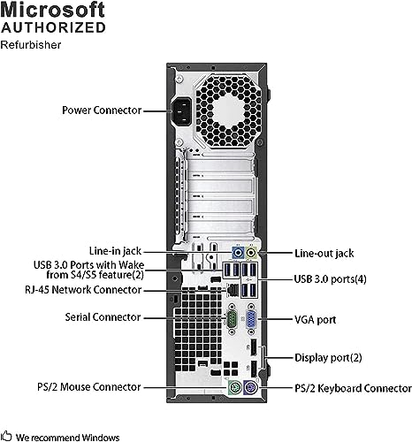 HP EliteDesk 800 G2 SFF Computer, Intel Core i7 6700 3.4Ghz, 32GB DDR4 RAM, 1TB SSD, 500GB HDD, RGB Keyboard, WiFi, BT, Windows 10 Pro(Renewed)