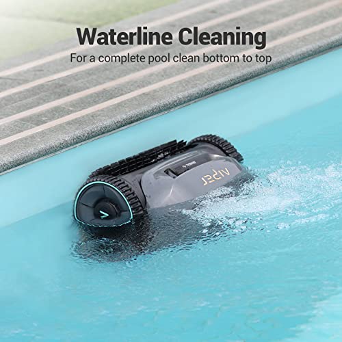 (2023 New) AIPER Seagull Pro Cordless Robotic Pool Vacuum Cleaner, Wall Climbing and Smart Navigation, 180 Mins Battery time, Strong Power Scrubbing Brush for Above/In-Ground Pools up to 60 FT