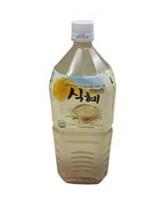 sanyakehon shikhye rice punch (non alcohol) korean traditional beverage made with malt barley (yeotgireum, 엿기름) and cooked rice - 67.62 fl oz (pack of 6)