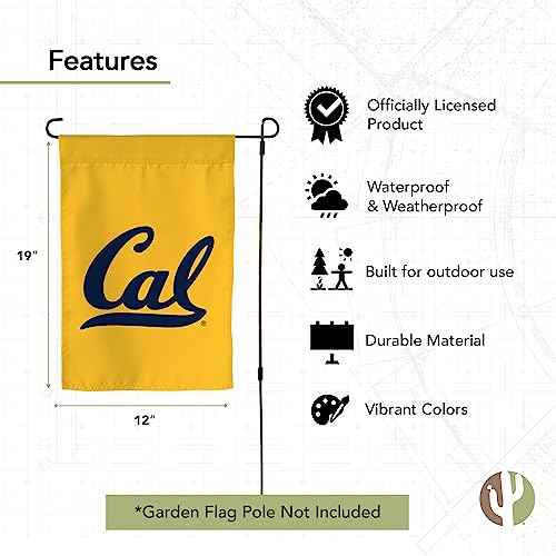 University of California Berkeley Garden Flag Golden Bears Cal UC Banner 100% Polyester (Design F)