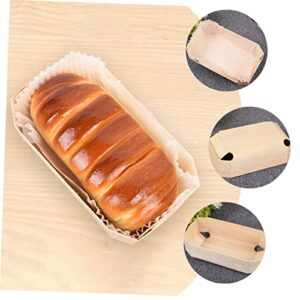 Cabilock 6pcs Toast Box French Toast French Bread Pan Cake Plates Disposable Kitchen Bread Plates Nonstick Toast Wave Baking Storage Pans Oven Bakeware Kitchen Baking Mold Dessert Oven