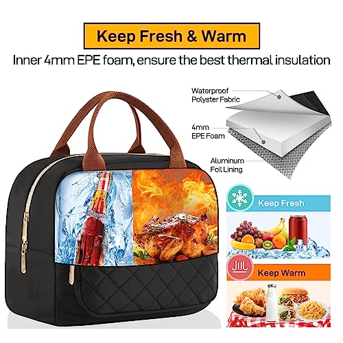 Buringer HOMESPON Lunch Bag for Woman Man Insulated Lunch Box Tote Bag for Work Picnic or Travel