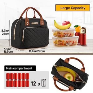 Buringer HOMESPON Lunch Bag for Woman Man Insulated Lunch Box Tote Bag for Work Picnic or Travel