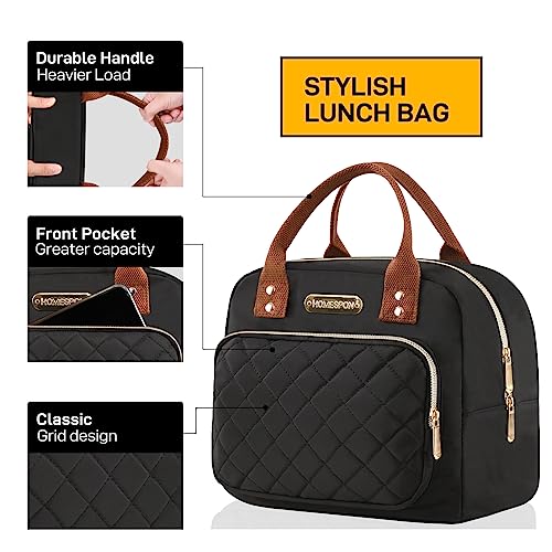 Buringer HOMESPON Lunch Bag for Woman Man Insulated Lunch Box Tote Bag for Work Picnic or Travel