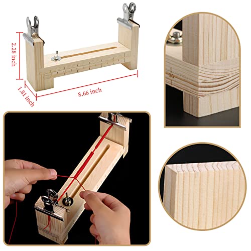 UOIENRT Bracelet Maker, Wooden U Shape Jig Bracelet Making Kit Frame Weaving Braiding DIY Tool Kit