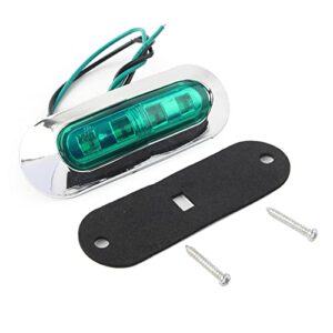 newsmarts truck trailer led side marker indicator lights trailers lights lamp 4 led for truck trailer pickup suv caravan 1pc green light