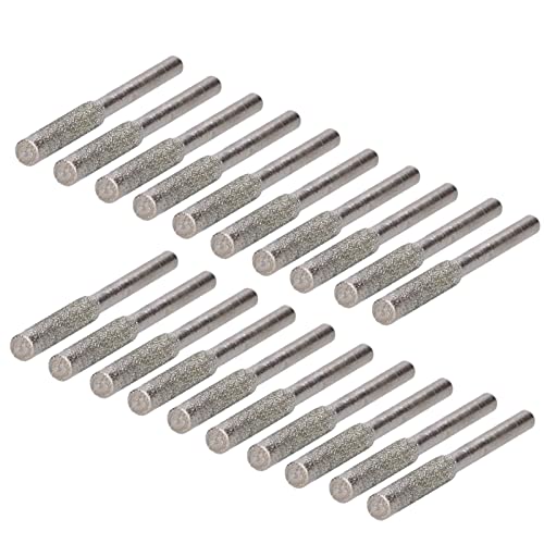 Hyuduo 20PCS Chainsaw Sharpener Burr Grinding Head Set for Efficient and Flexible Sharpening (4mm)