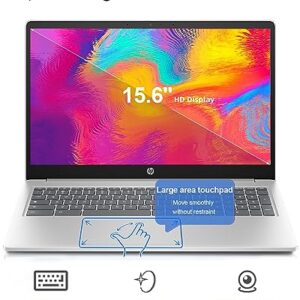 HP 2023 Newest Chromebook Laptop Student Business, 15.6" HD Display, 8GB RAM, 192GB Storage (64GB eMMC+128GB MSD Card), Quad-Core Intel Processor N200, Long Battery, Chrome OS, Bundle with JAWFOAL