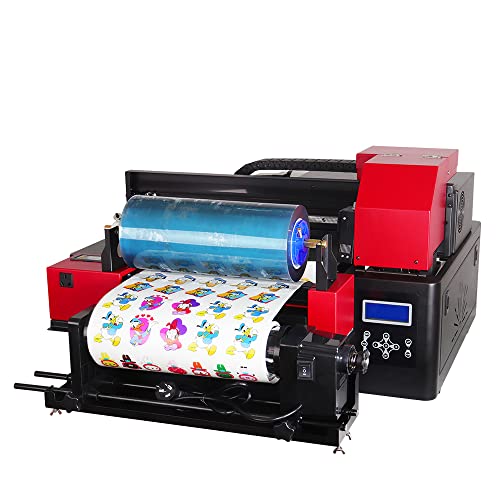 Refinecolor 13inches UV DTF Printer Dual XP600 Roll to Roll Cup Wrap Transfer Sticker Printing Machine