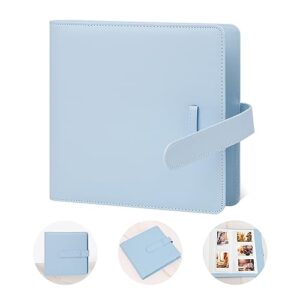 360 pockets photo album for fujifilm instax mini 12 11 9 8+ 8 90 40 evo liplay instant camera, for polaroid snap/pic-300/z2300/ socialmatic instant cameras & zip instant printer (pastel blue)