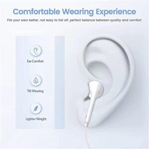 2 Pack-Apple Earbuds for Wired Earphones iPhone Headphones[Apple MFi Certified] (Built-in Volume Control & Microphone) Noise Reduction Function,Compatible iPhone13/12/11/XR/X/Support All iOS System