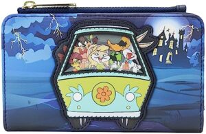 warner bros 100th anniversary looney tunes scooby-doo mash-up flap wallet