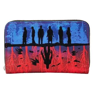 netflix stranger things upside down shadows zip around wallet