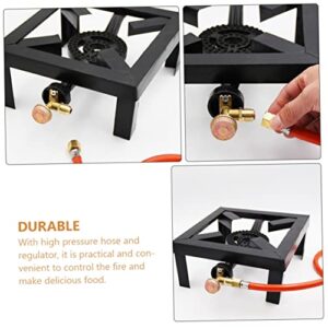 BESPORTBLE Gas Stove Outdoor Gas Burner Gas Bbq Portable Stove Burner 1 Set Single Burner Outdoor Stove Bbq Propane Stove Outdoor Gas Cooker Propane Single Burner Propane Stove Propane Burner