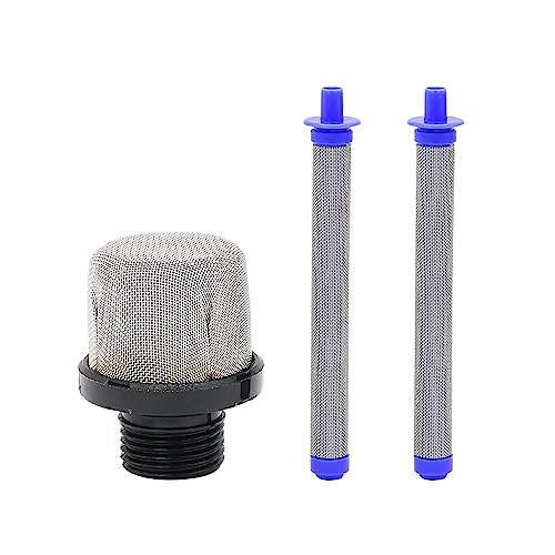 YESHINDA 288716 3/4" Inlet Suction Strainer and 288749 60mesh Airless Spray Gun Filter Combination Fit for Airless Paint Spray Guns