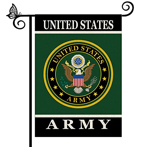 US Army Garden Flag Veterans House Sign U.S. Military Gifts Double Sided 12.5 x 18 Inch United States Army Yard Outdoor Decoration