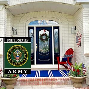 US Army Garden Flag Veterans House Sign U.S. Military Gifts Double Sided 12.5 x 18 Inch United States Army Yard Outdoor Decoration