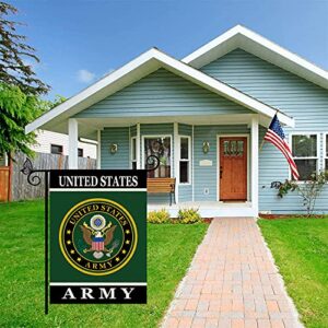 US Army Garden Flag Veterans House Sign U.S. Military Gifts Double Sided 12.5 x 18 Inch United States Army Yard Outdoor Decoration