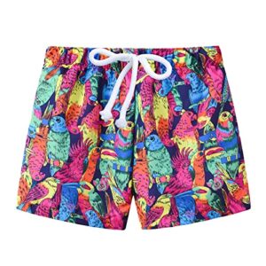 ikevan baby sports short pants 2 to 8 years toddler boys girls cartoon floral printed sport shorts kids (hot pink, 5 year)