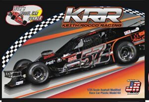 wes's model car corner by jr salvinos models wmcc10057 1/25 scale krr asphalt modified race car plastic model kit - assembly required