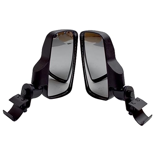 Universal UTV Side View Mirrors large field of view 360° Rotate Adjustable Rearview Mirror Shatter-resistant Clear View Compatible with Polaris Ranger General Defender Can-Am Maverick Trail