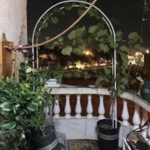 Garden Arches and Arbors Frame Rose Archway Trellis Weather Resistant, Metal, for Various Climbing Plant Wedding Arch Bridal Party Decoration Wide Arbour, with Base,W2.4mxH2.2m