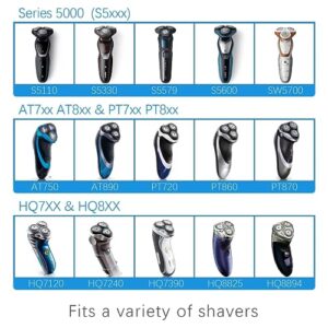 SH50/52 Replacement Heads for Philips Norelco 5000 Replacement Heads for Philips Norelco Electric Razor Shavers Blades Series 5000(S5xxx), AquaTouch,PowerTouch,Upgrade SH50 MultiPrecision Blades 6Pack