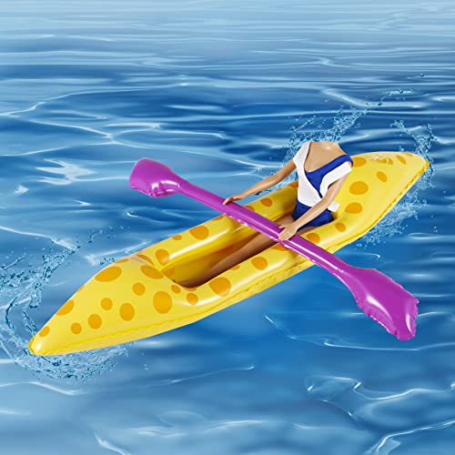 E-TING Beach Bikini Swimsuit Swimtrunk with Toy Boat Ship Kayak Accessories for 11.5-inches Girl Doll and 12-inches Boy Doll