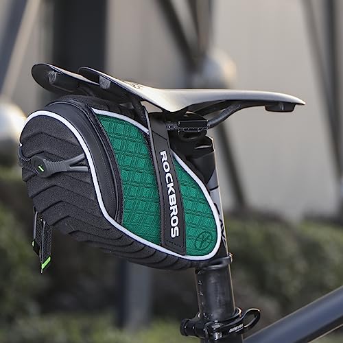 ROCKBROS Bike Saddle Bag Bicycle Seat Bag 3D Shell Saddle Bag Under Seat Cycling Seat Pack for Mountain Road Bike Bicycle