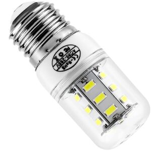 miflus led refrigerator light bulb 5304511738 kei d34l refrigerator bulb fits for fri/gidaire refrigerator led bulb(3.5w 85v-265v e26/27 white light) appliance light bulb replace ap6278388