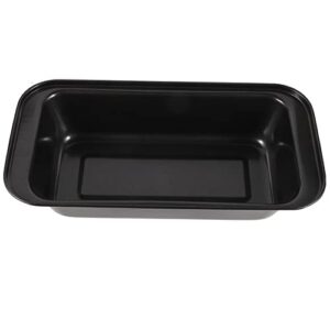 hemoton non stick baking pan bread pan non stick baking sheet kitchen gadget practical toast pan bread pan carbon steel small tools bakeware black household toast mold metal dies