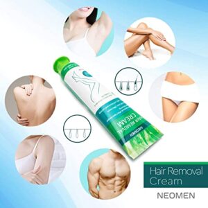 Hair Removal Cream - Skin Friendly Depilatory Cream - Fast and Effective Body Hair Removal Cream - Painless Flawless Hair Remover Cream For Women and Men (green MKR)