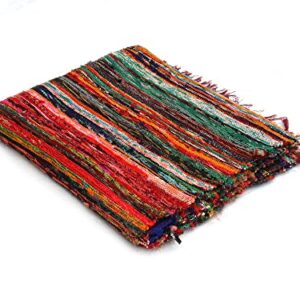 Braided Chindi Rug, Rag Rug, Area Rug, Carpet Rug, Runner Rug 3x5 Foot, 4x6 Foot, 5x7 Foot, Living Room Rug (3x5 Foot)