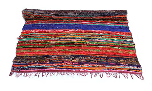 Braided Chindi Rug, Rag Rug, Area Rug, Carpet Rug, Runner Rug 3x5 Foot, 4x6 Foot, 5x7 Foot, Living Room Rug (3x5 Foot)