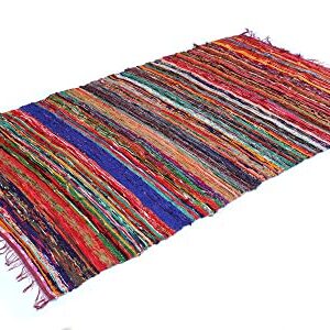 Braided Chindi Rug, Rag Rug, Area Rug, Carpet Rug, Runner Rug 3x5 Foot, 4x6 Foot, 5x7 Foot, Living Room Rug (3x5 Foot)