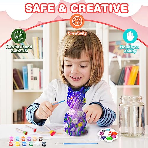 Paint Your Own Cat Lamp Art Kit 2 Cat Arts and Crafts Art Projects Diy Paint Cat Craft Night Light Kids Cool Art Gifts for Easter, Birthday, Party Art Supplies Gift Ideas for Girls and Boys Ages 3-12