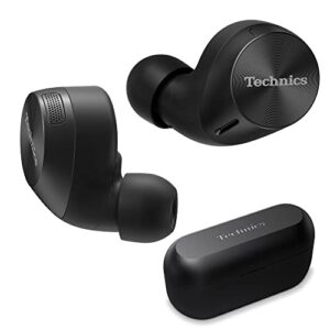 technics hifi true wireless multipoint bluetooth earbuds with noise cancelling, 3 device multipoint connectivity, wireless charging, impressive call quality, ldac compatible - eah-az60m2-k (black)