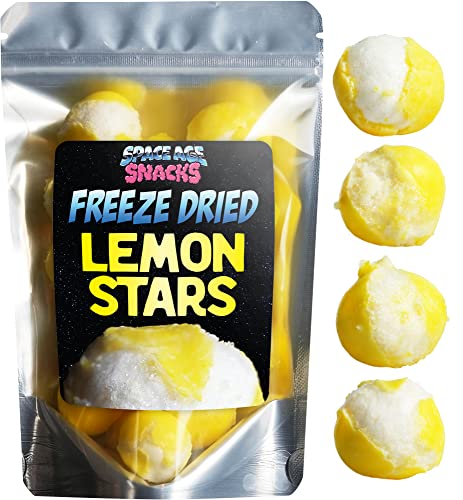 Freeze Dried Lemon Heads - Premium Freeze Dried Candy Shipped in a Box for Extra Protection - Space Age Snacks Freeze Dry Candy for All Ages Dry Freeze Candy (5 Ounces)