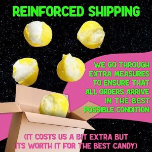 Freeze Dried Lemon Heads - Premium Freeze Dried Candy Shipped in a Box for Extra Protection - Space Age Snacks Freeze Dry Candy for All Ages Dry Freeze Candy (5 Ounces)