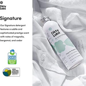 Dirty Labs | Laundry Detergent Sampler Kit | Signature, Murasaki & Free & Clear | 3x 32 Loads | Hyper-Concentrated | High Efficiency & Standard Machine Washing | Nontoxic, Biodegradable