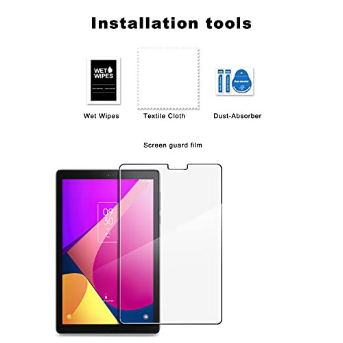 KIQ 2 Pack Tempered Glass for TCL Tab 8 LE Screen Protector Anti-Scratch Film