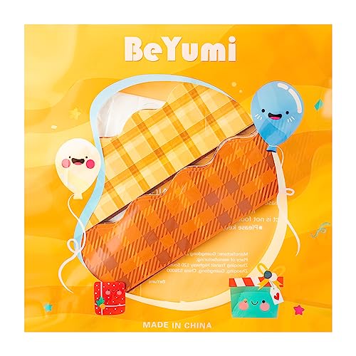 BeYumi 96Pcs Fall Yellow Orange Brown Plaid Bulletin Board Borders Autumn Thanksgiving Plaid Scalloped Border Trims Fall Harvest School Classroom Office Chalkboard Blackboard White Board Wall Decor