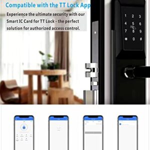 IC Card Fob Lock Door, 13.56 Mhz Smart TTLock Key, RFID Cards, Tarjeta Keyfob, 8 Packs