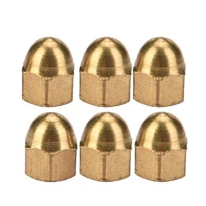 Brass Acorn Nut Kit Dome Brass Hex Acorn, M5 Brass Acorn Nuts Head Cap Hex Nuts Set Vehicle Fasteners (M3(20PCS))