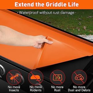 Wohbay Griddle Mat for Blackstone, 36" Food-Grade Silicone Cover Mat for Griddle Surface, Griddle Accessories, Griddle Outdoor Protector - Orange